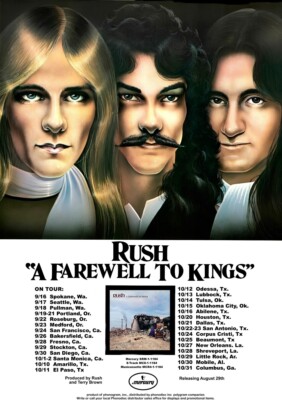 RUSH 1978 box office concert poster USA Tour 19x13 kings | eBay