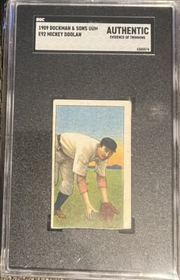 1909 E92 DOCKMAN MICKEY DOOLAN PHILLIES SGC AUTHENTIC | eBay