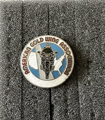 American Gold Wing Association Pin 1” | eBay