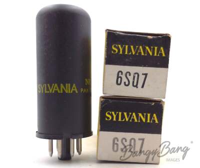 2 Sylvania 6SQ7/VT103 Twin Diode Triode Signal Detector AGC Audio ...