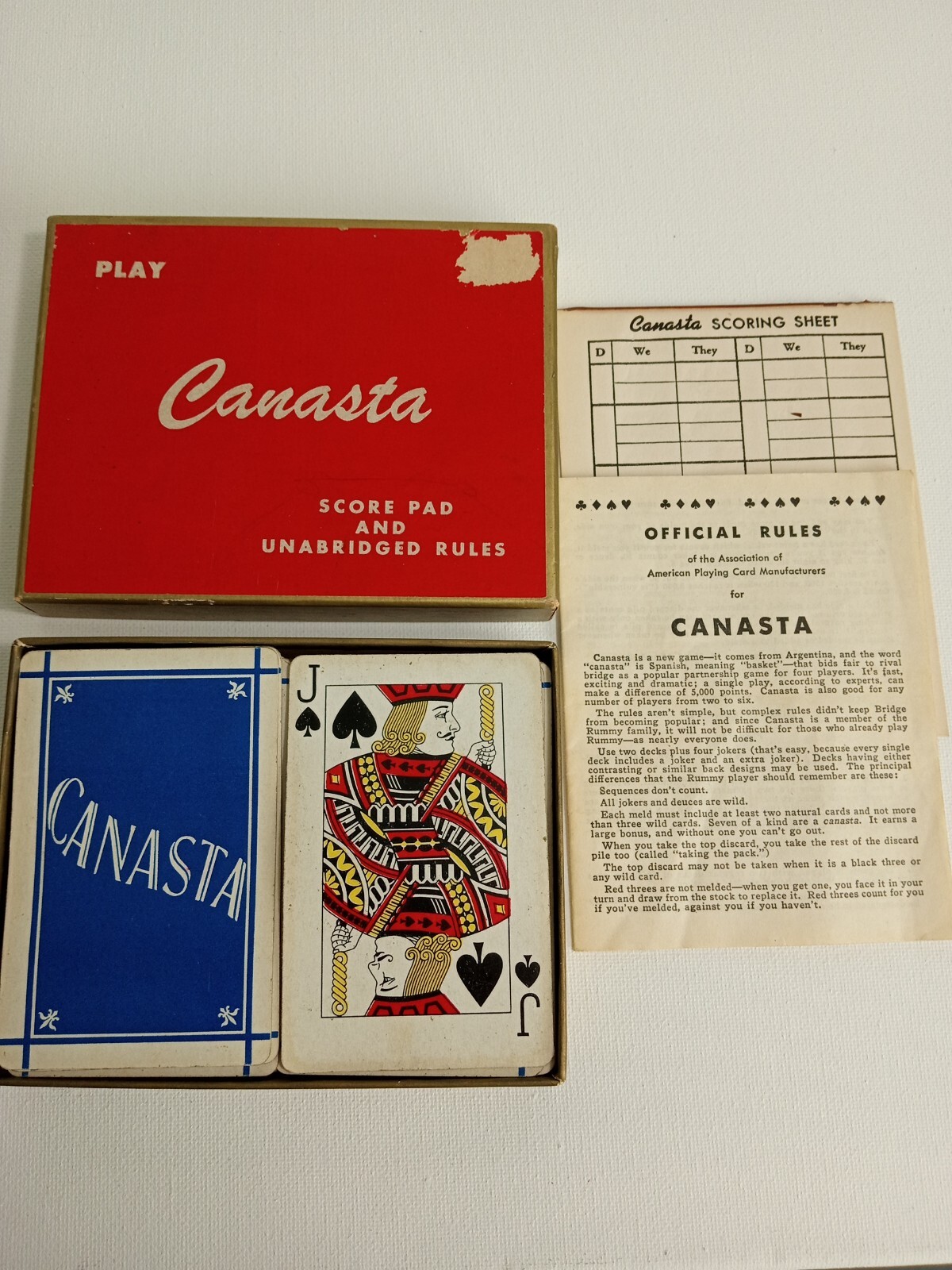 Vintage ARRCO Canasta Dual Deck Playing Cards | eBay