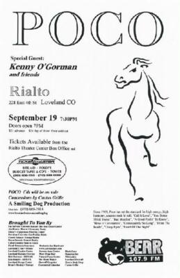 POCO DENVER COLORADO 1998 CONCERT POSTER MINT | eBay