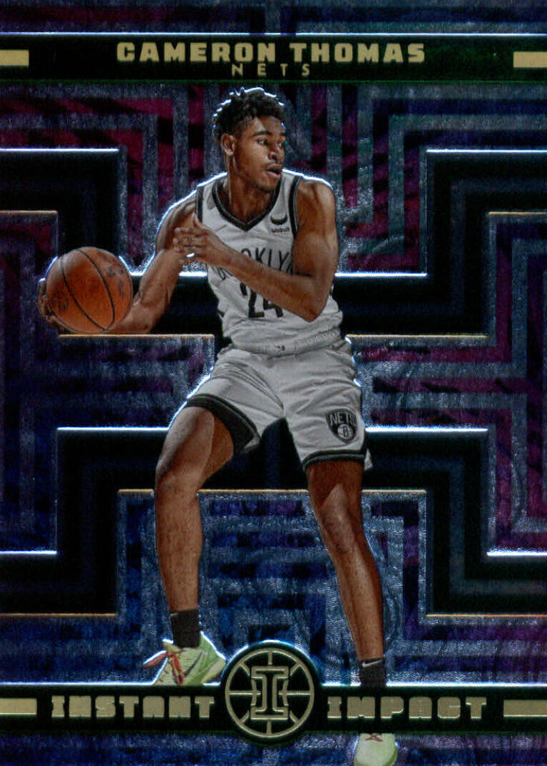 2021-22 Panini Illusions - Instant Impact Emerald #22 Cameron Thomas ...
