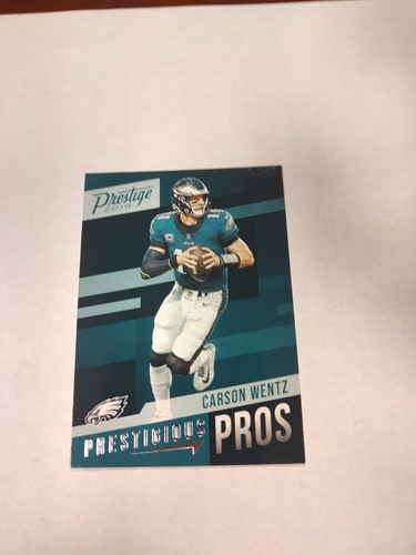 2019 Panini Prestige Prestigious Pros Carson Wentz #PP-CW (PWE) | eBay