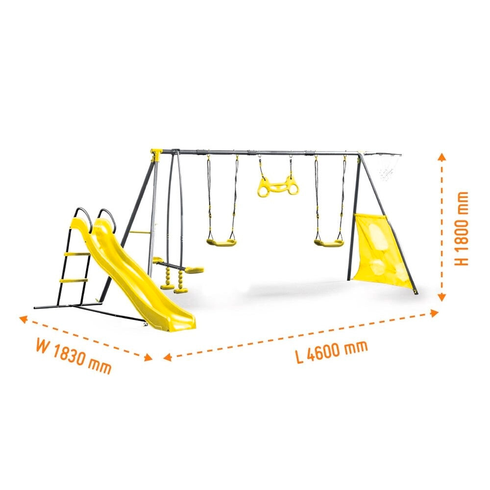 7 Function Swing Set Swing Slide Climb KIDS, OUTDOORS, FUN, SAFE ...