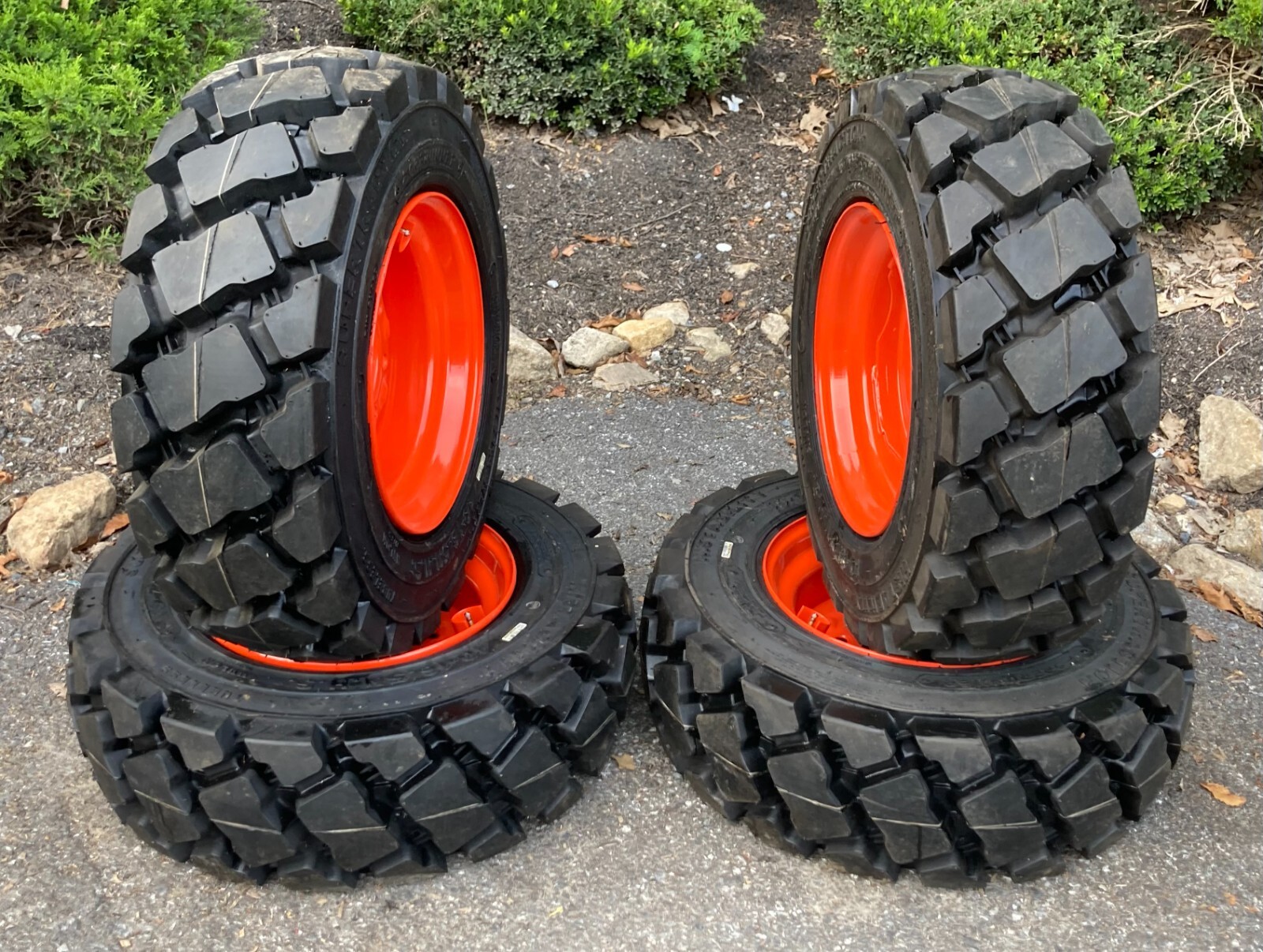4 NEW 10-16.5 Skid Steer Tires/Wheels/Rims for Bobcat-10X16.5 ...