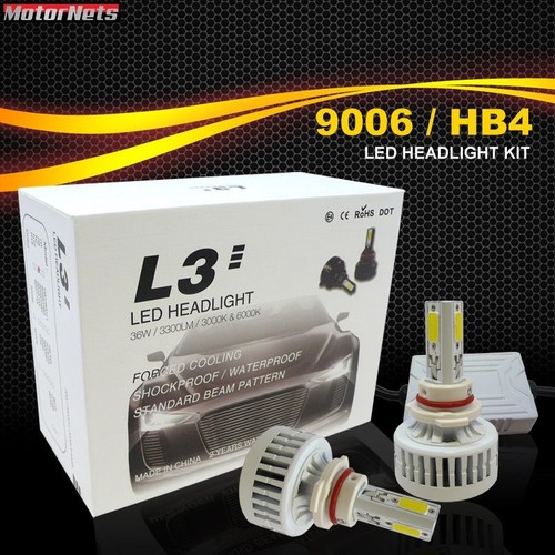 Paire 9006 HB4 Cob LED Phare Avant Ampoule 6000K Haut Bas Beam Conversion Kit | eBay