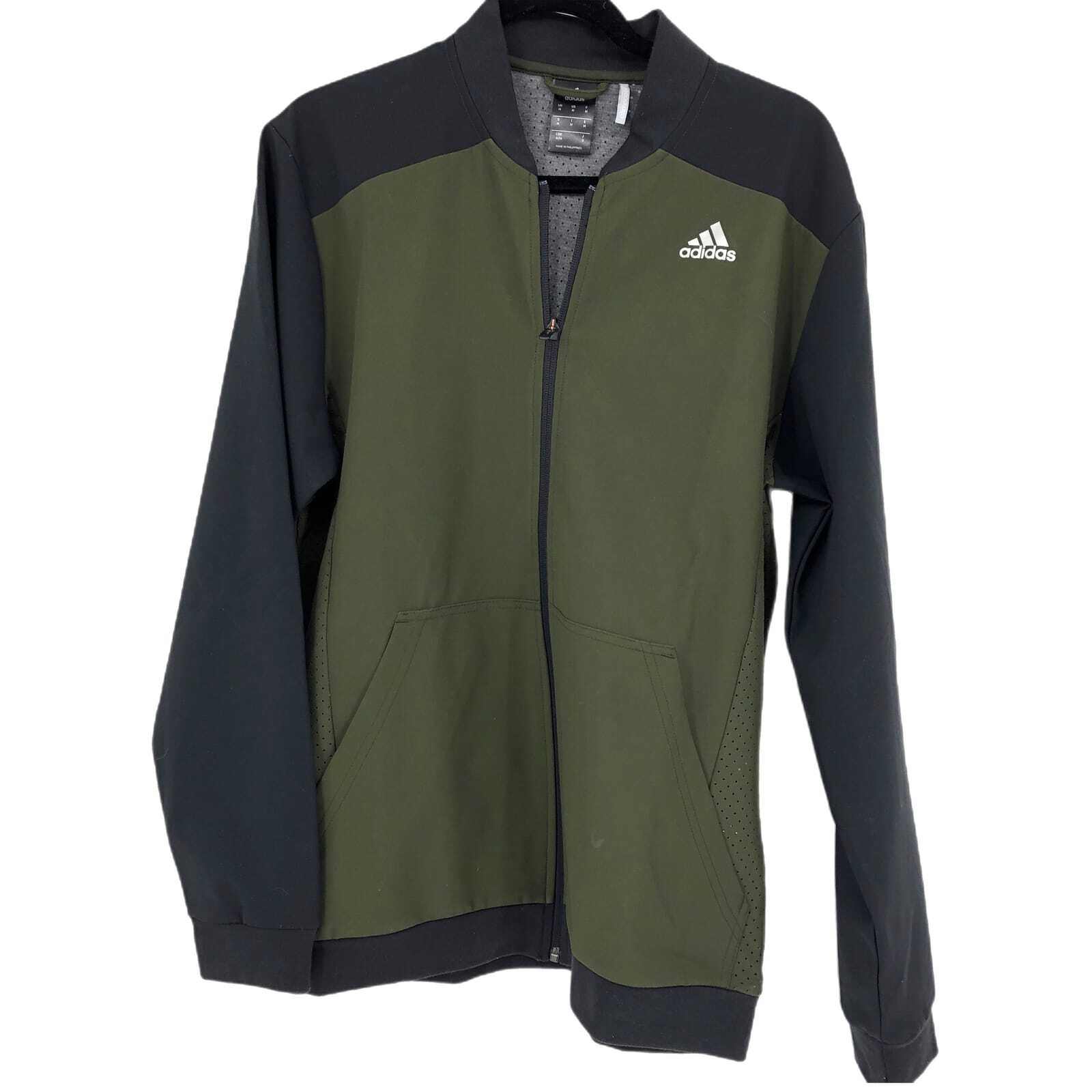 Adidas Green & Black Lightweight Jacket | Perfect for… - Gem