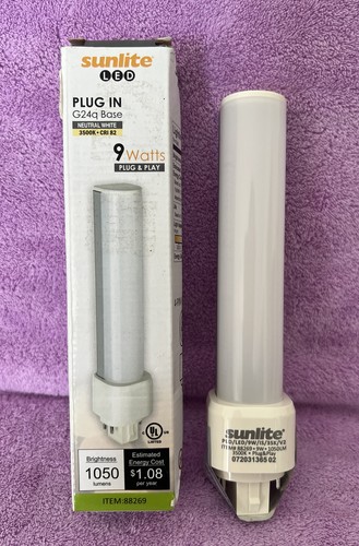 Sunlite Led Plug In G24q Base Neutral White 3500K.- CRI82 9Watts ...