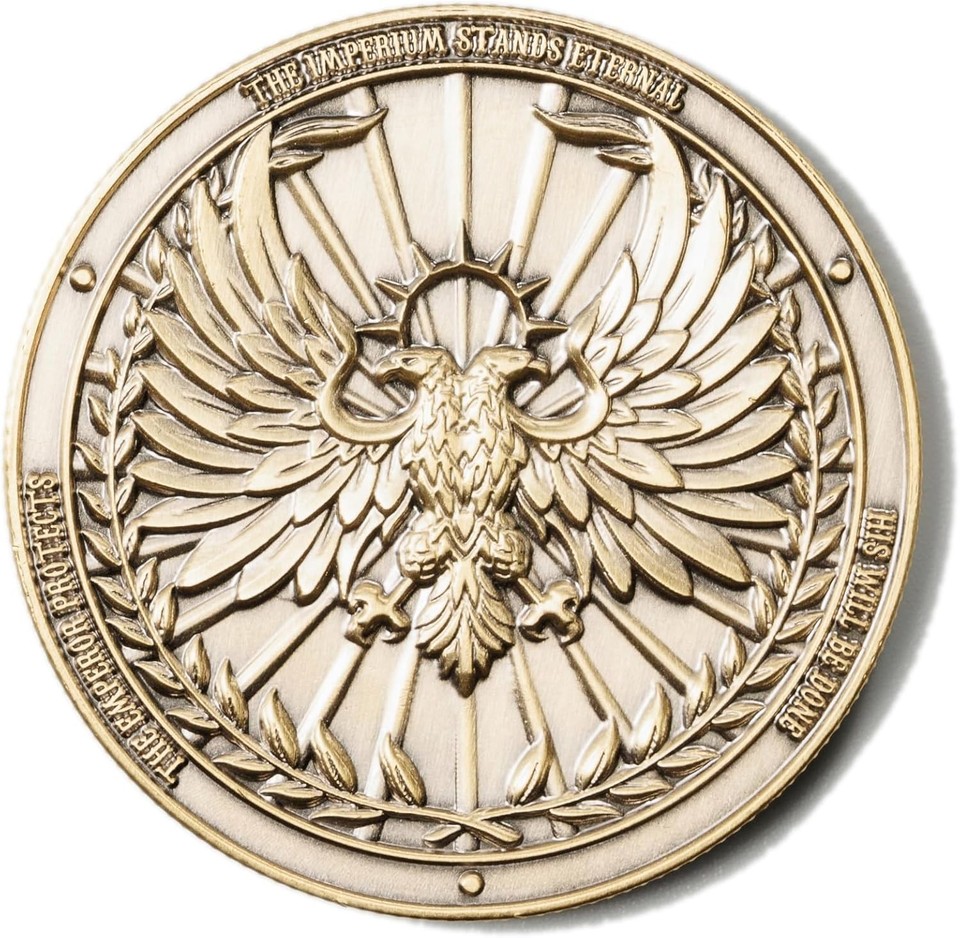 Compatible with Warhammer 40k Collectible Coin: Imperium of Man 1 PC ...