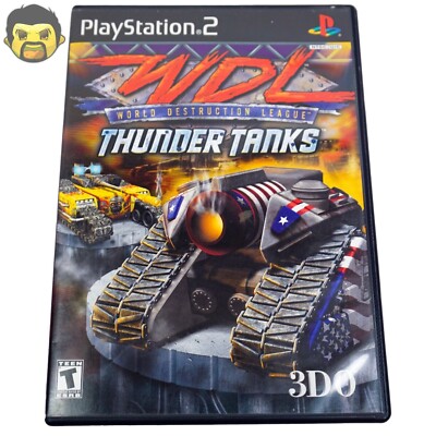 World Destruction League Thunder Tanks PS2 PlayStation 2 No Manual FAST ...