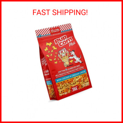 Pup corn Plus Puffed Dog Treats Prebiotics and Probiotics Chicken ...