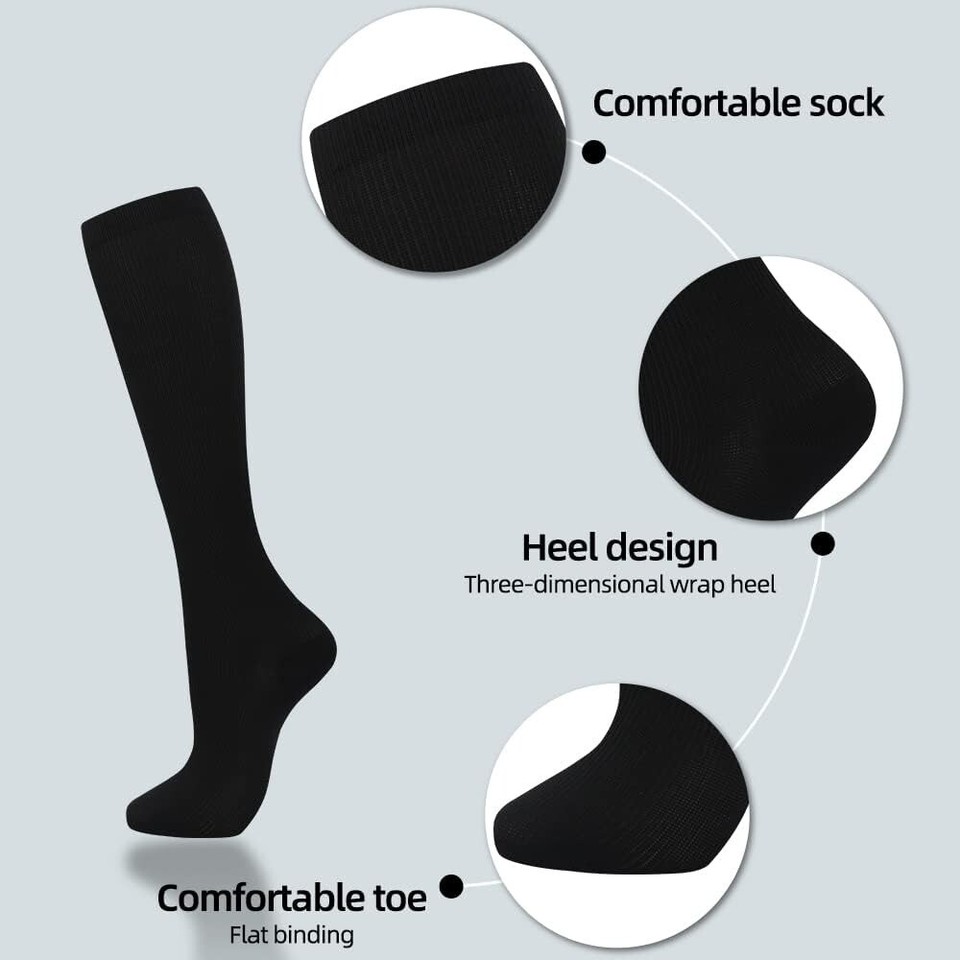 ANTI SWELLING FATIGUE SPORT SUPPORT STOCKINGS NHS COMPRESSION FLIGHT ...