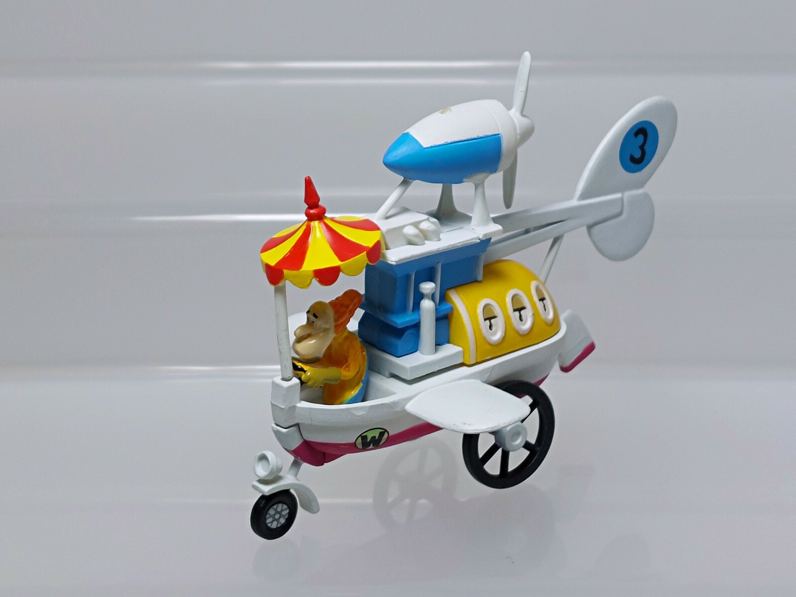 Wacky Races #3 Convert A Car Vehicle Figure Konami Professor Pat ...