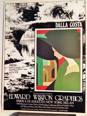 DALLA COSTA ART PIECE VTG ORIG 1980 ADVERTISEMENT | eBay