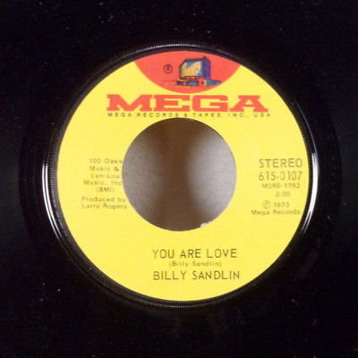 Billy Sandlin You Are Love / Let Me Down Easy 7" 45 Mega M- | eBay