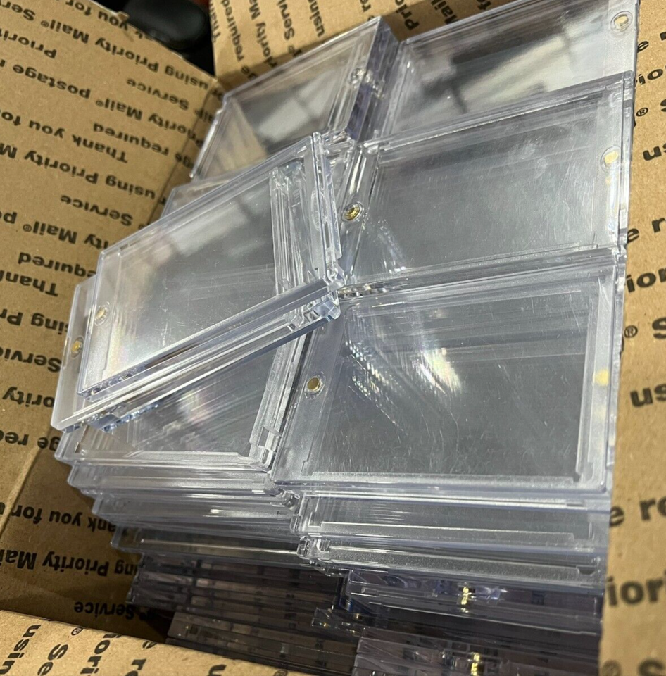 LOT x105 - Used ONE TOUCH MAGNETIC CASES Ultra Pro BCW Various Sizes 35 ...