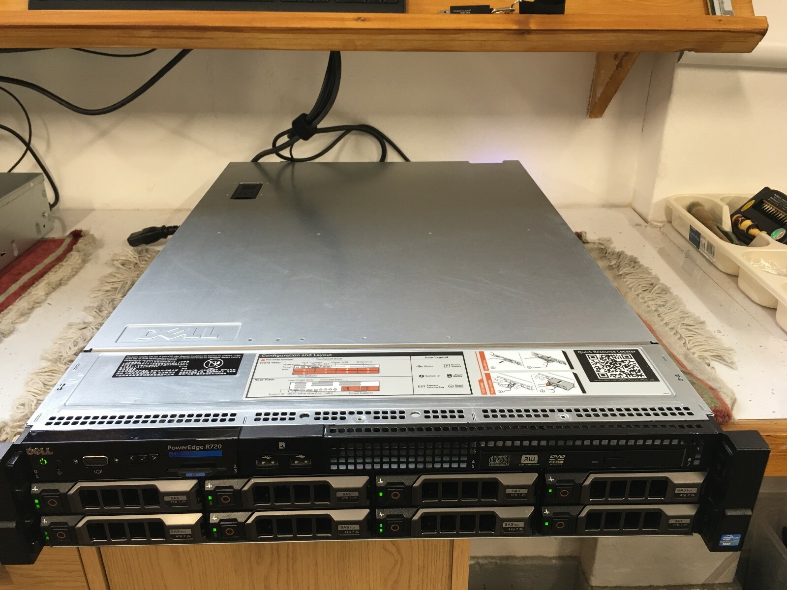 DELL PowerEdge R720 Server Dual XEON E5-2650 v2 16Cores 64GB RAM 16TB ...