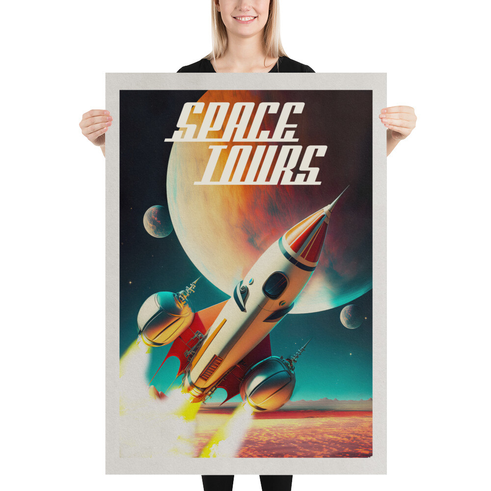 Vintage Space Poster
