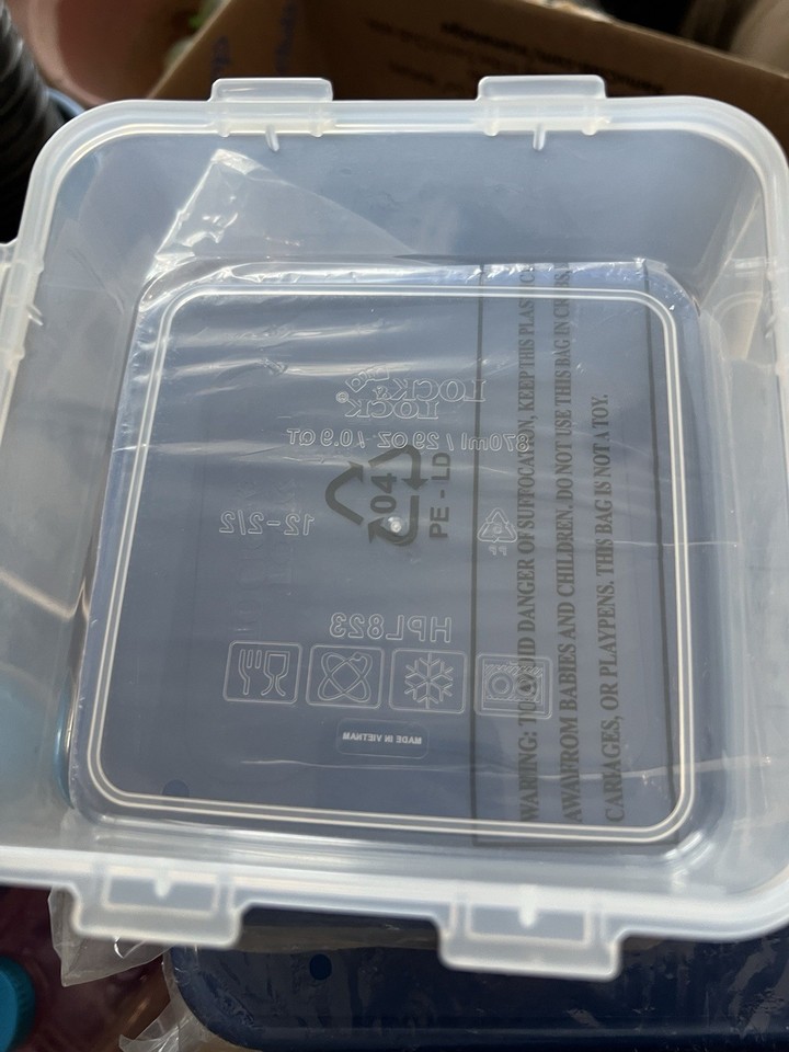 Lock N Lock Storage Containers Blue Denim Lids | eBay