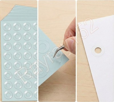 80 - 800 clear Hole Punch Reinforcement Ring reinforcer Labels Stickers ...