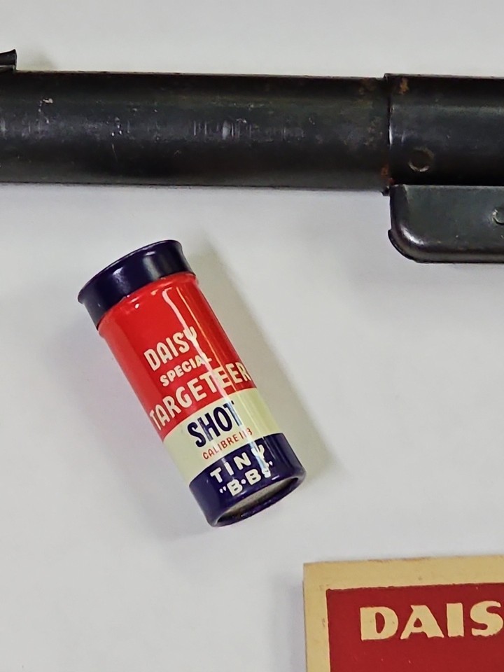 VINTAGE Daisy 118 Targeteer BB Gun Pistol Indoor Targets & BBs~ In Box ...