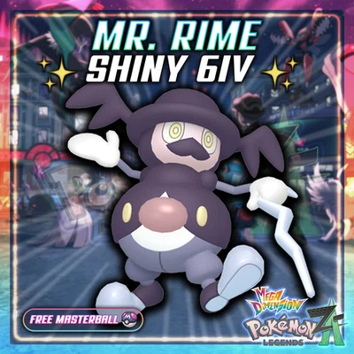 6IV Shiny Mr. Rime Legends ZA MEGA DIMENSION DLC ( Pokemon