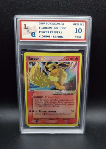 Flareon GS Holo #100 Pokémon Power Keepers REPRINT - Graded 10 [ACEO ...
