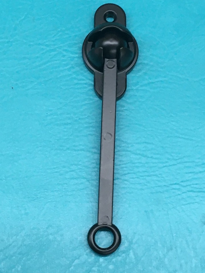 6" Black Powder Coated Aluminum Ball Socket Door Hold Latch Catch ...