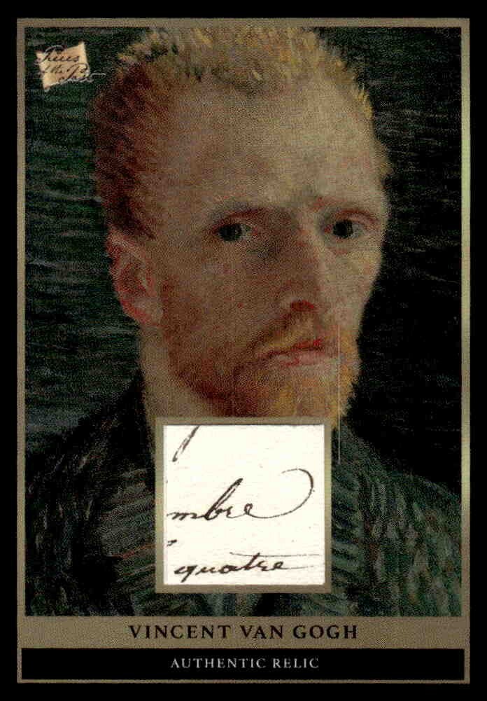 Vincent Van Gogh 2024 Pieces of the Past handwriting relic Painter A | eBay