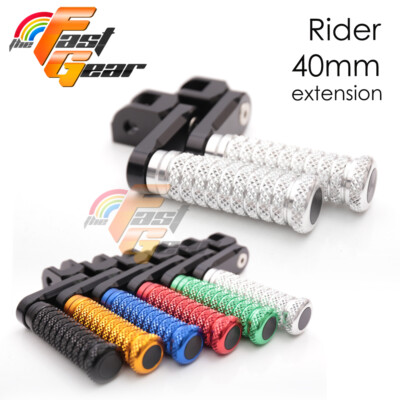 TFG 40mm CNC Adjustable Front Foot Pegs For Kawasaki ZX-12R Ninja 00-04 ...