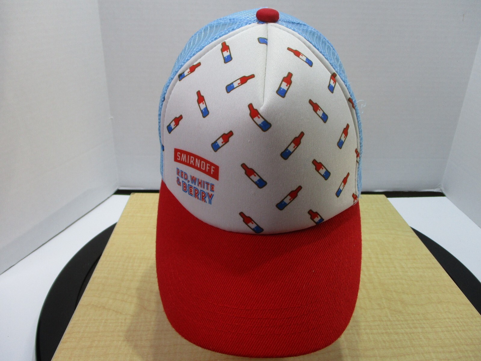 Smirnoff Vodka Mens Hat White Trucker Mesh Snap Back … - Gem
