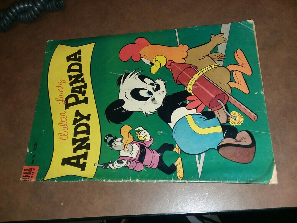Andy Panda 4 Issue Golden Bronze Age Dell Gold Key Comics Lot Run Set ...