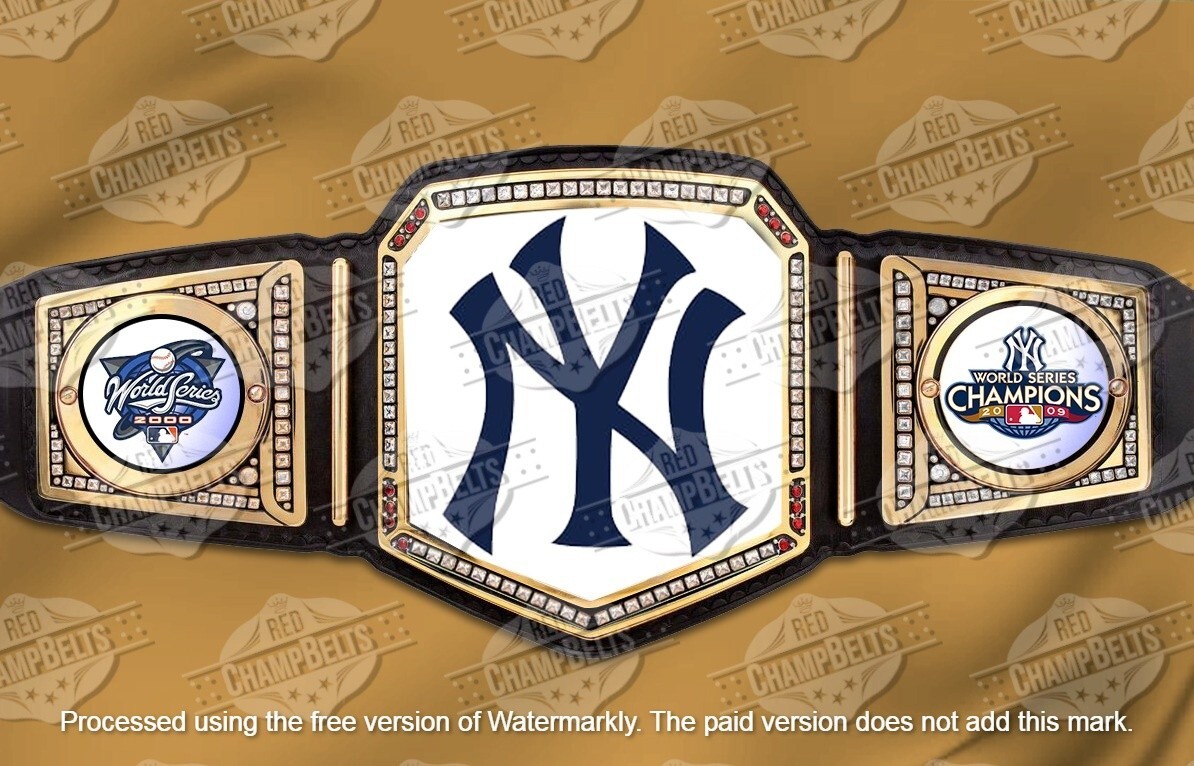 New York NY Yankees 27X MLB World Series Championship Belt Adult Size ...