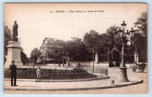 DIJON Place Darcy et Statue de Rude FRANCE Postcard | eBay