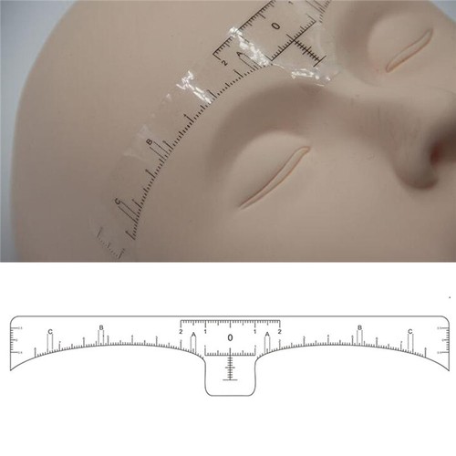 Disposable Microblading Permanent Tattoo Eyebrow Measure Ruler Sticker ...