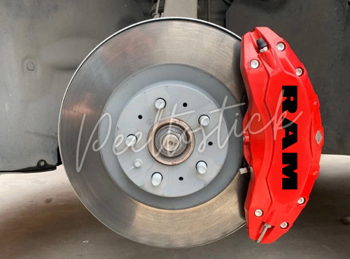 8x Dodge RAM Brake Caliper Decals | Replacement Brake Stickers RAM| 4 ...
