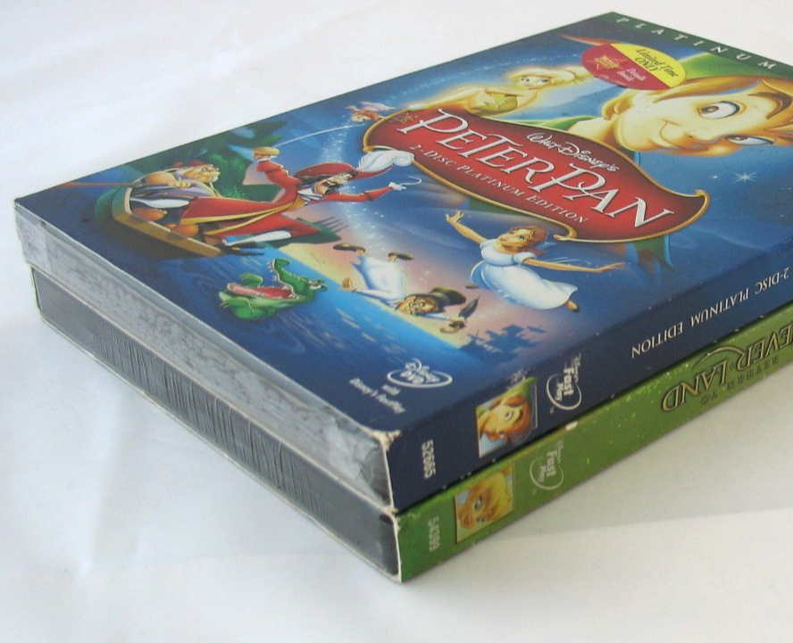 Disney Peter Pan Platinum Edition DVD PLUS Return to Neverland DVD ...