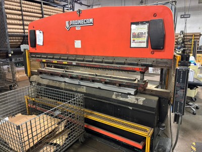 100 TON 10' PROMECAM RG 103 HYDRAULIC UP ACTING PRESS BRAKE NO BACK ...