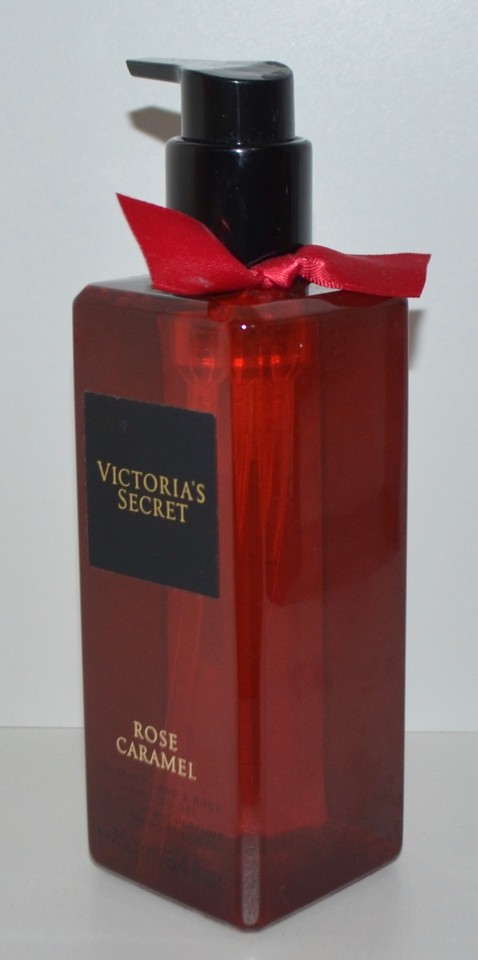 NEW VICTORIA'S SECRET ROSE CARAMEL FRAGRANT HAND BODY CLEANSING GEL ...