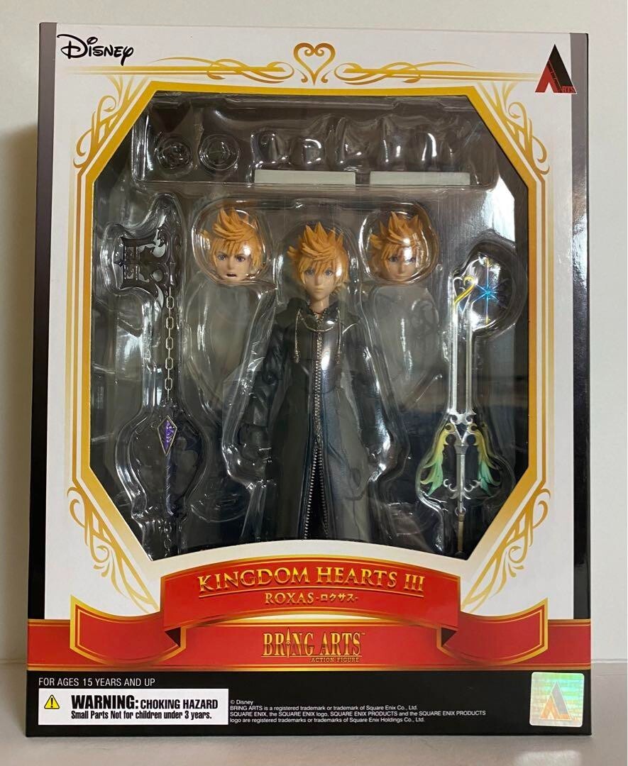 BRING ARTS ROXAS Action Figure KINGDOM HEARTS III 3 SQUARE ENIX Japan ️ ...