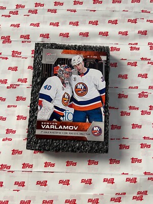 2021-22 NHL Topps NOW® Sticker #370 🏒 Semyon Varlamov 🏒 Road Shutouts ...