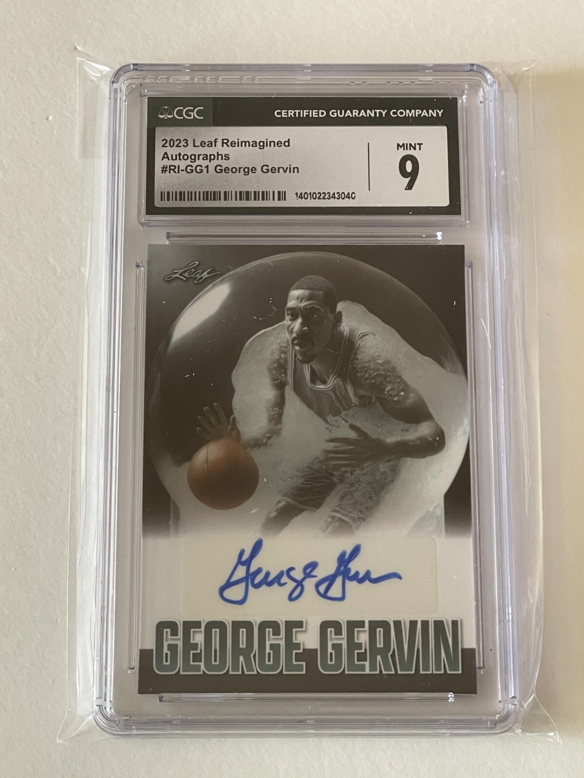 2023 Leaf Reimagined ICEMAN Geoge Gervin SIGNED Autographed CGC 9 AUTO ...