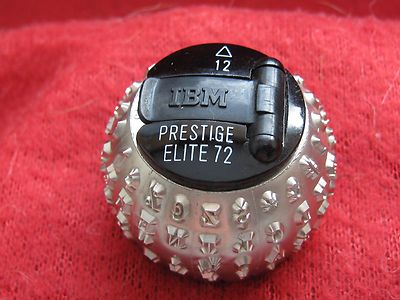 IBM SELECTRIC TYPEWRITER Font Ball Head Size 12 IBM PRESTIGE ELITE 72 ...