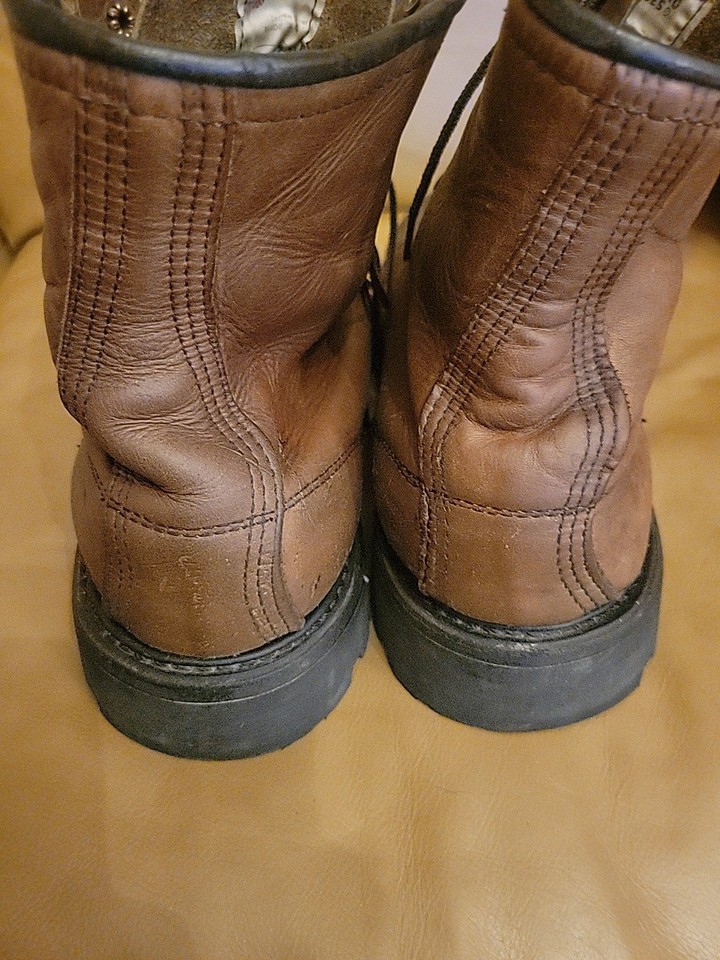 RED WING Vintage 953 Brown Leather Soft Toe Work Boots SZ 10 E USA ...