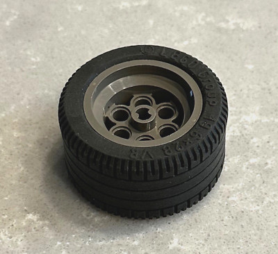 Lego Technic Wheel 36.8 x 26 VR with Black Tire 49.6 x 28 VR (6595/6594 ...