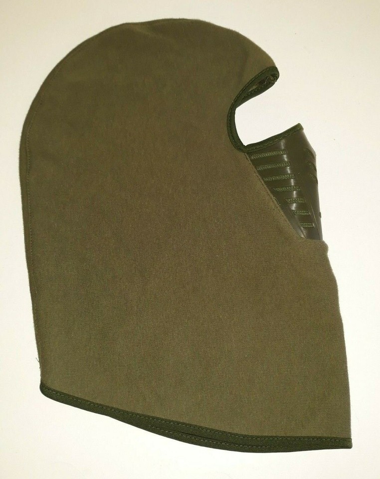 Men's One Size Balaclava Full Face Mask Air Flow Vent Olive Green Knit ...