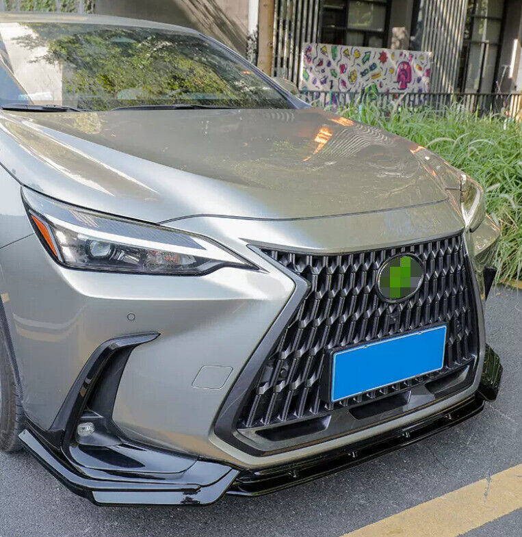 black Front Bumper Lip Spoiler Bodykit Refit For Lexus NX 250 350h 450h ...