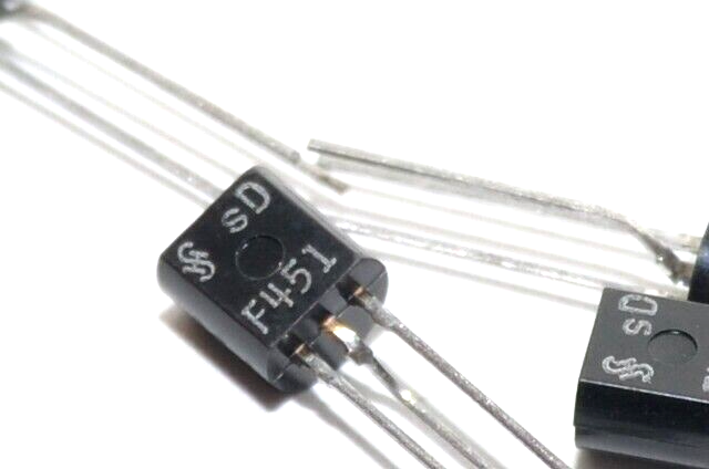 10x Silizium PNP-Transistor von Siemens Typ BF451, 40 V / 25 mA / 0.25 ...