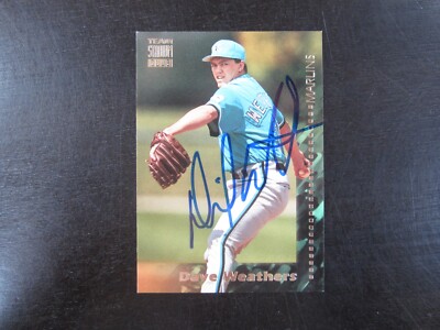 1994 Team Stadium Club # 89 Dave Weathers Autograph Signed Auto Card ...